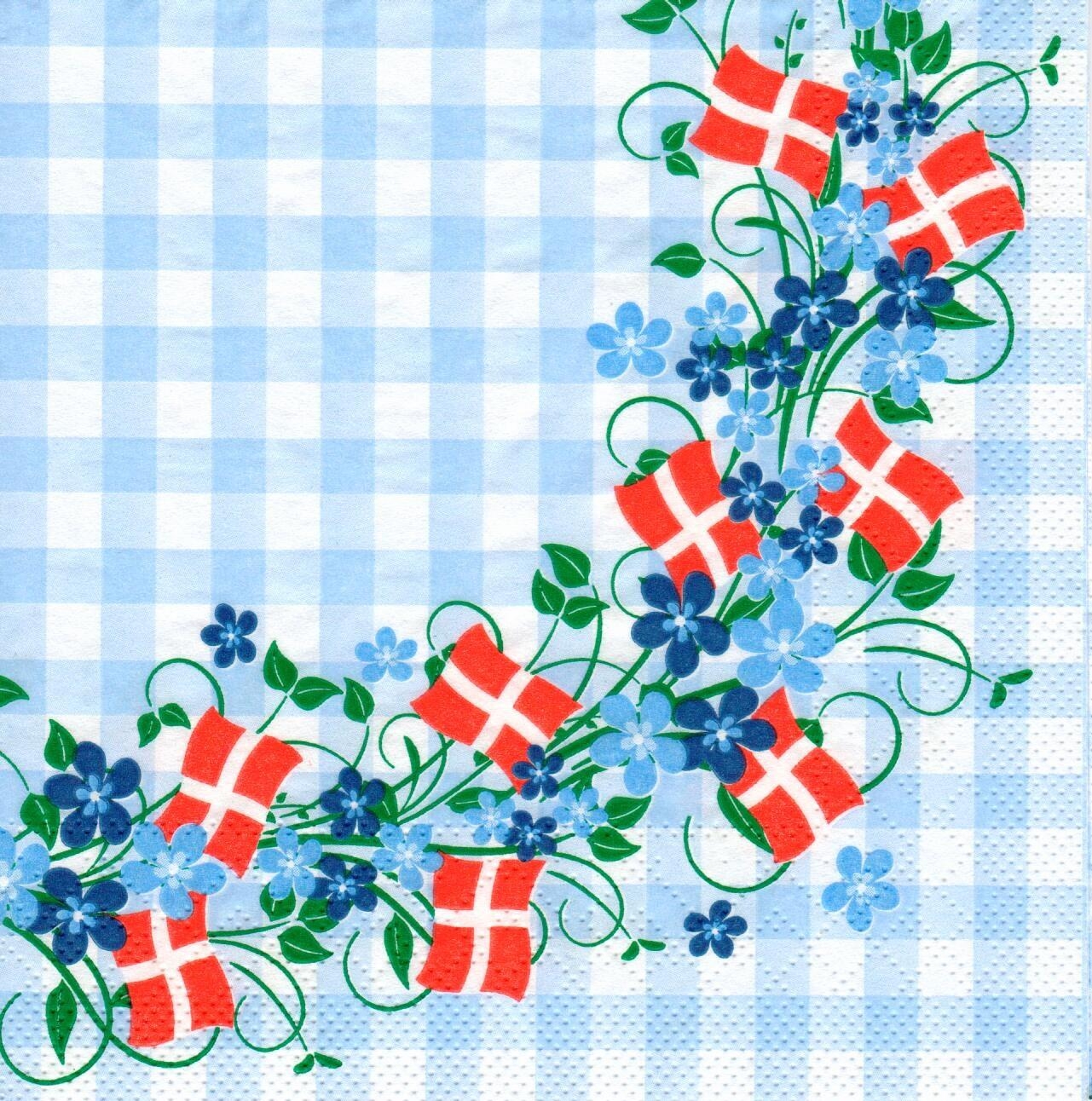 Køb Frokostservietter ranke og dannebro | Festbutikken Vejle afd. gag.dk