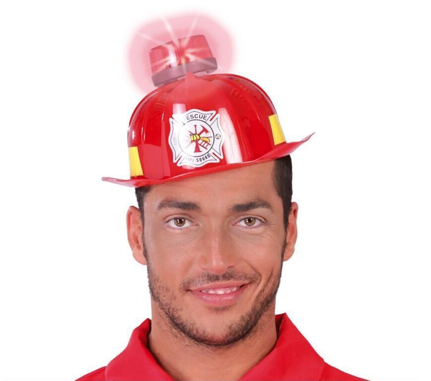 Køb Brandmands hjelm - med lys | gag.dk