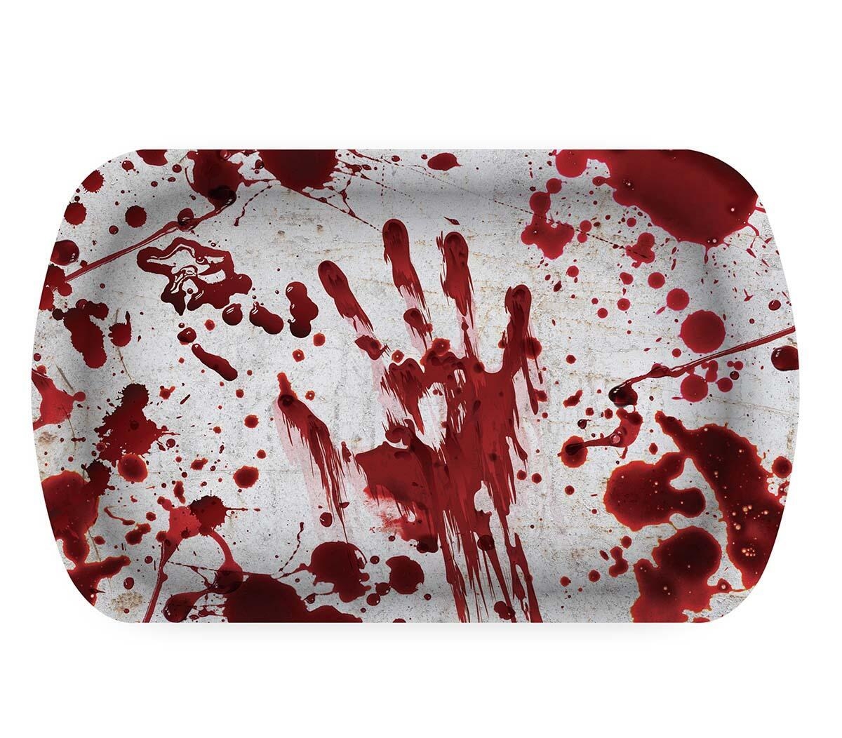 Køb Blodig hånd, fad | Festbutikken Vejle afd. gag.dk