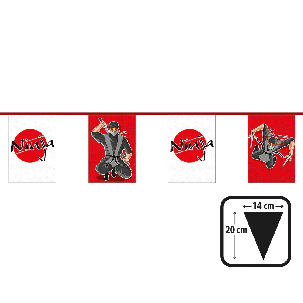 Køb Ninja flagbanner firkantet 3 meter | gag.dk