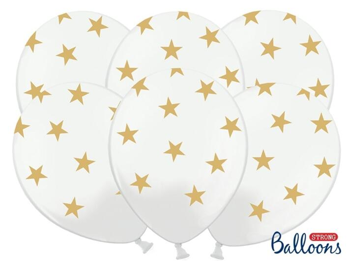 Køb Hvide ballonner med stjerner | gag.dk